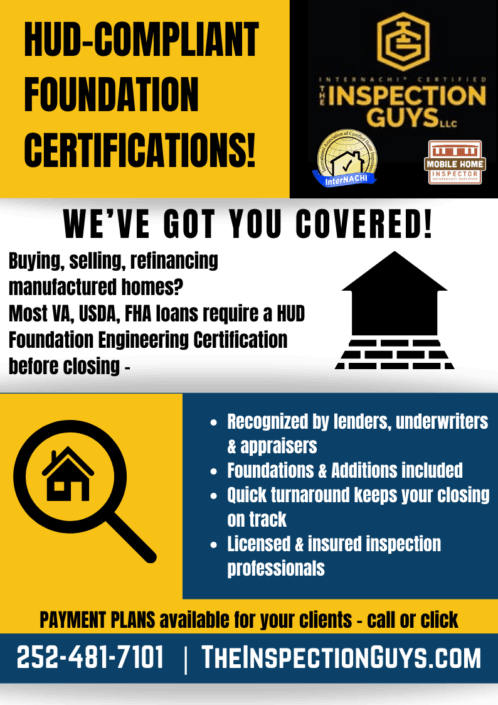 HUD Manufactured Home Certifications | The Inspection Guys LLC of ...